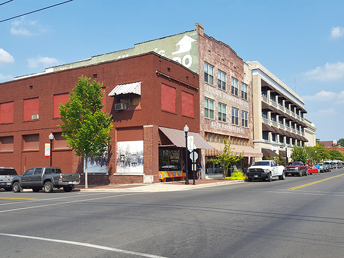 Main Street El Dorado: where yesterday's architecture houses today's businesses in a masterclass of adaptive reuse.