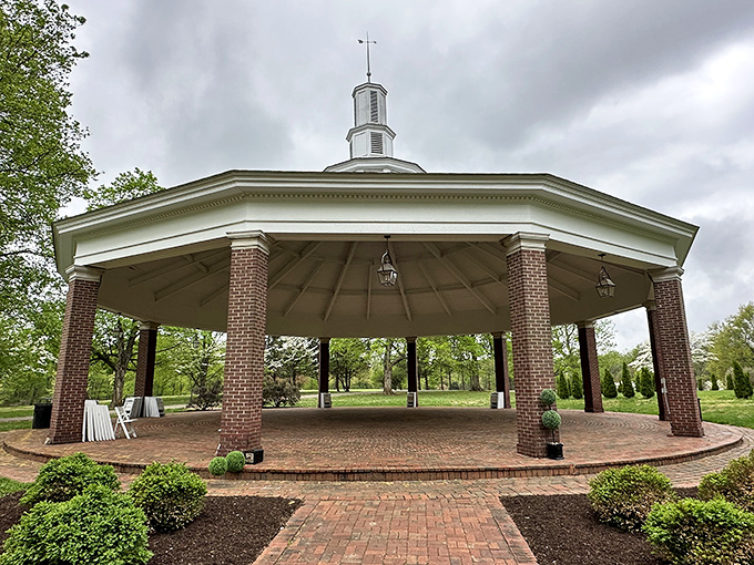 My Old Kentucky Home State Park's elegant gazebo has hosted countless weddings, picnics, and the occasional food-induced nap.