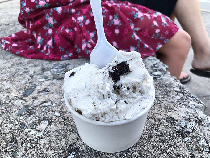 Simple pleasures: cookies and cream in a cup, enjoyed outside on a North Carolina afternoon. Some traditions need no improvement.