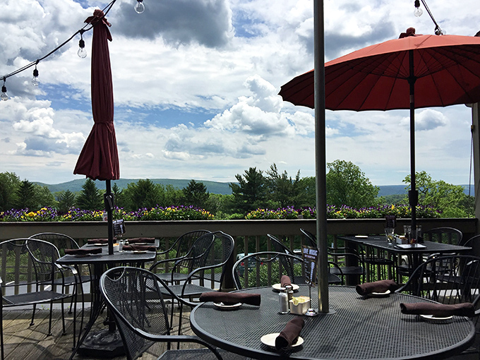 The outdoor seating offers views that pair perfectly with everything on the menu. Mother Nature showing off again.