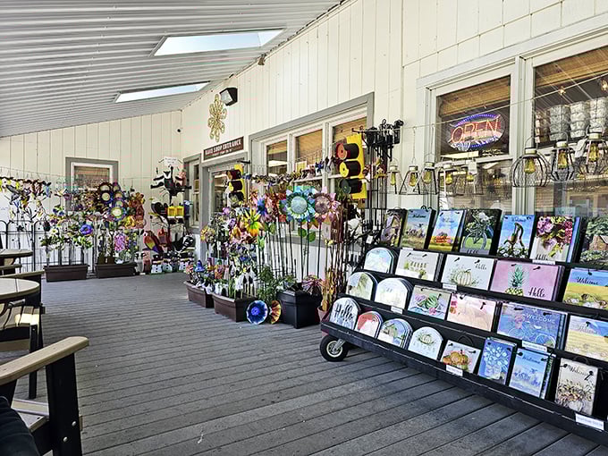 The exterior view reveals the bakeshop's charming farmhouse design, where the star on the facade isn't just decoration&mdash;it's a rating system. 