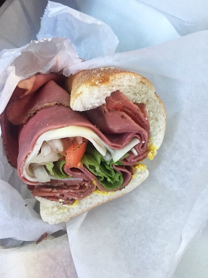 Pastrami piled high enough to make a New York deli owner weep with respect &ndash; this isn't a sandwich, it's a commitment.