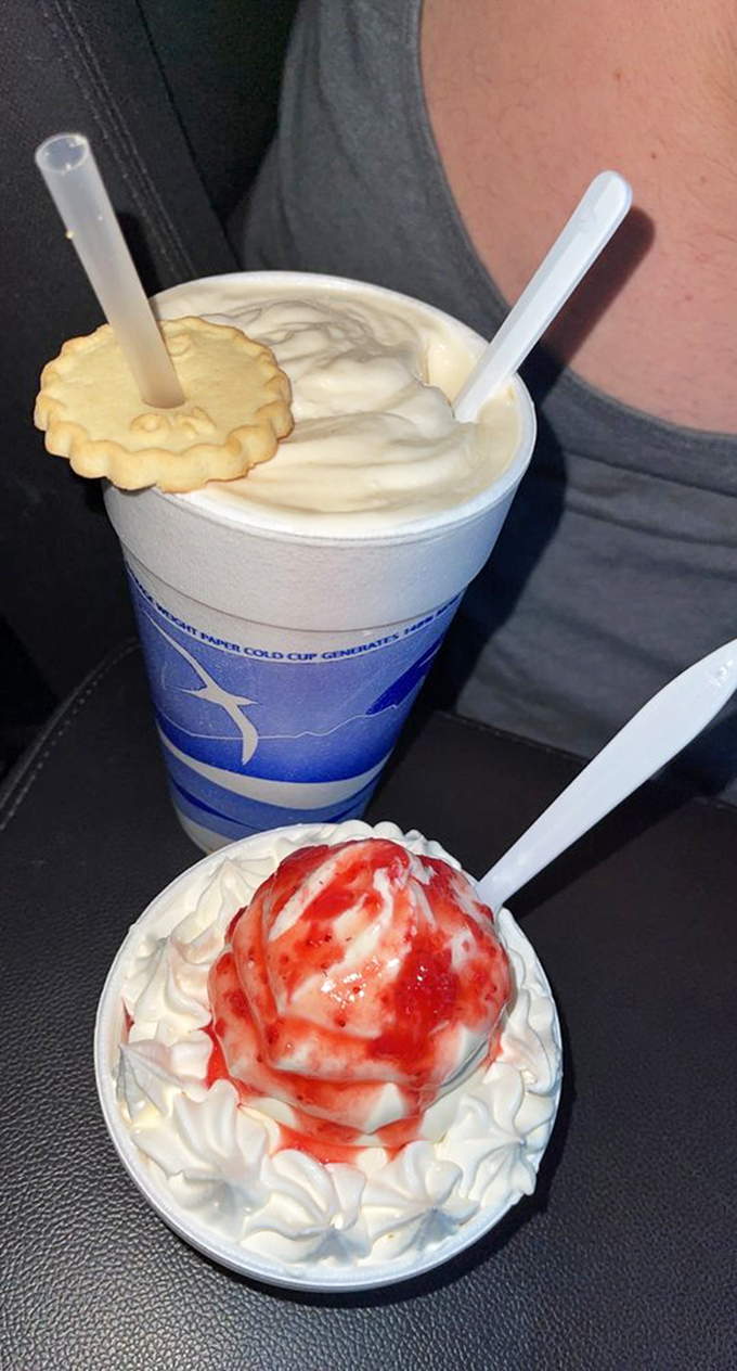 As evening falls, the glow of Snookies becomes a community lighthouse, drawing neighbors together for one last summer treat.