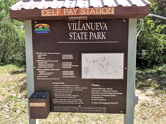 Even the payment station has character&mdash;a humble reminder that paradise comes at a price, albeit a remarkably reasonable one.