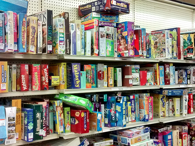 Board game heaven! From Yahtzee to Monopoly, these boxes contain hours of screen-free entertainment and potential family arguments.