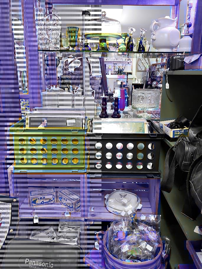 Behind purple-tinted glass lies a collection that would make any vinyl enthusiast's heart skip a beat&mdash;and possibly empty their wallet.