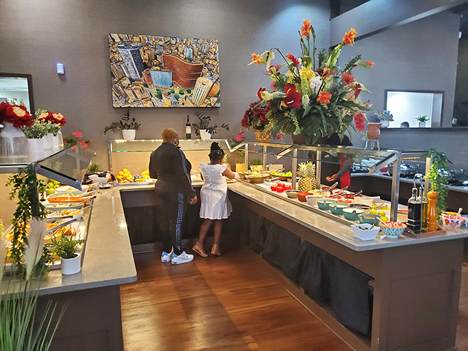 The salad bar isn't just an opening act; it's a star in its own right. Just remember: strategic sampling is key.