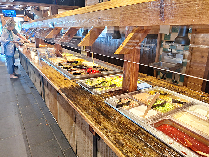 The buffet line&mdash;where dreams and stretchy pants come together. Each metal tray holds treasures more valuable than gold to hungry diners.