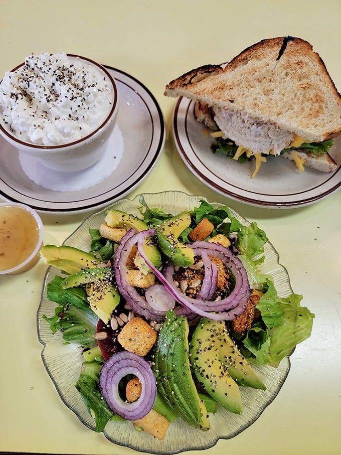 Beyond breakfast: Ole's sandwich and salad game proves they understand lunch might just be breakfast's sophisticated older sibling.