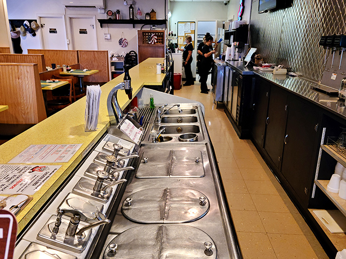 Behind every great diner is a hardworking staff who've perfected the choreography of getting hot food to hungry people.