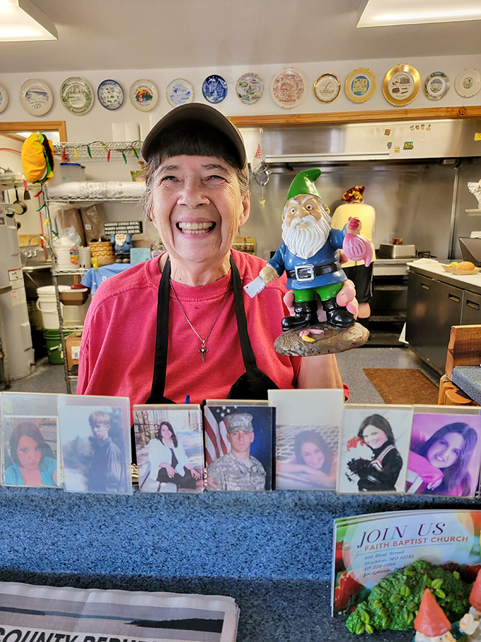 The staff doesn't just serve food&mdash;they share joy. That gnome isn't just decoration; it's part of the treasure hunt that keeps kids entertained.