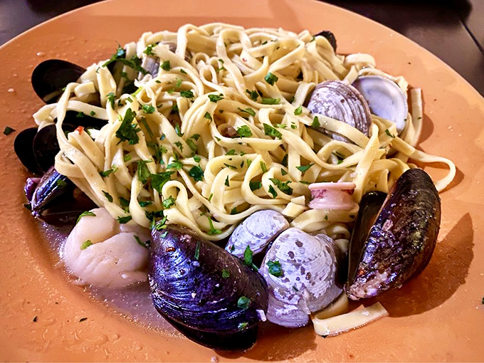 Seafood pasta that transports you straight to the Mediterranean coast. Who needs a plane ticket when you have these mussels and clams?