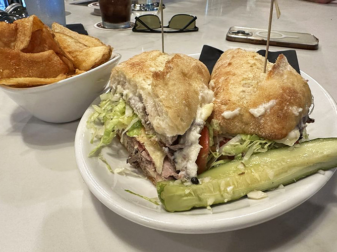 The Roosevelt &ndash; where turkey achieves its highest calling. Those house-made chips aren't just sides; they're supporting characters in this lunch drama.