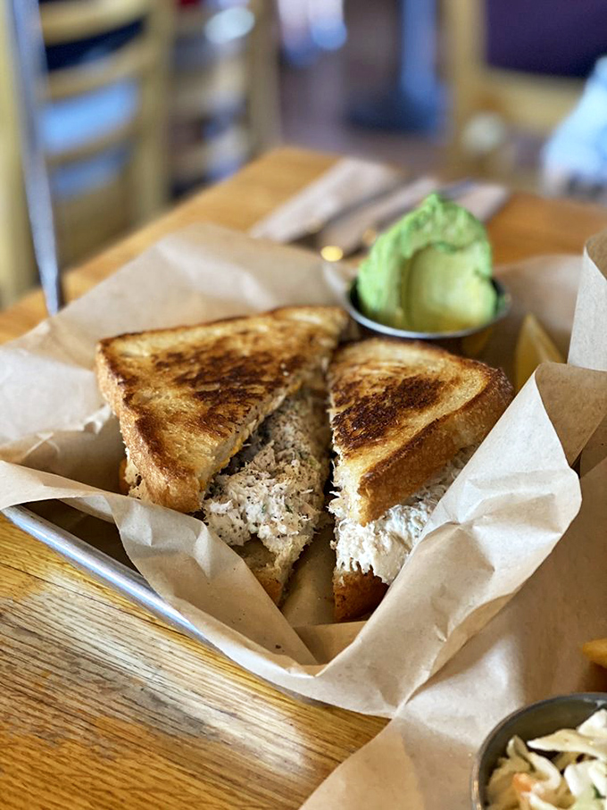 A tuna melt that respects tradition while elevating it to art form. The kind of sandwich that makes you nostalgic for something you've never had before.