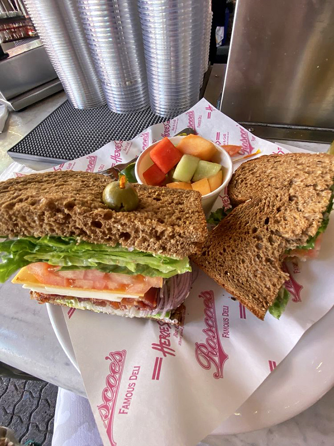 Even vegetarians deserve sandwich bliss. This creation proves that plants can party between bread slices with the best of them.