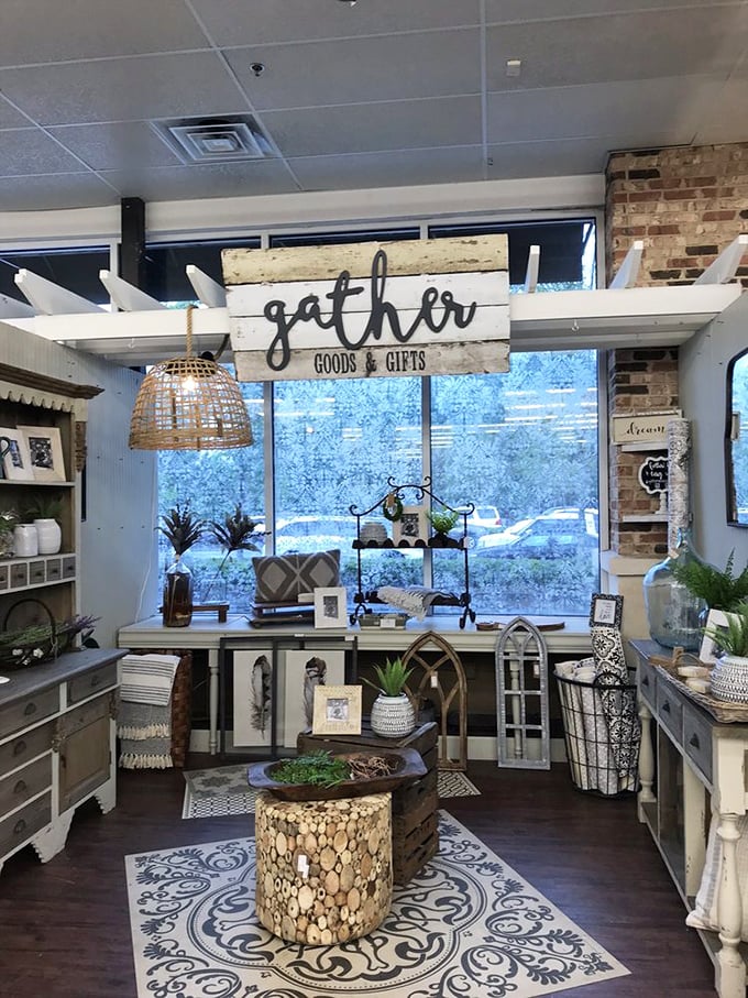 Modern farmhouse before it was trendy. This serene display proves good design is timeless, mixing weathered and refined elements like a visual comfort food.