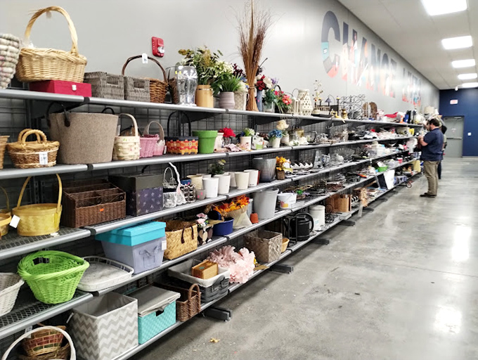 Baskets and containers of every shape create a wonderland of organizational possibilities, from picnic hampers to stylish storage solutions.