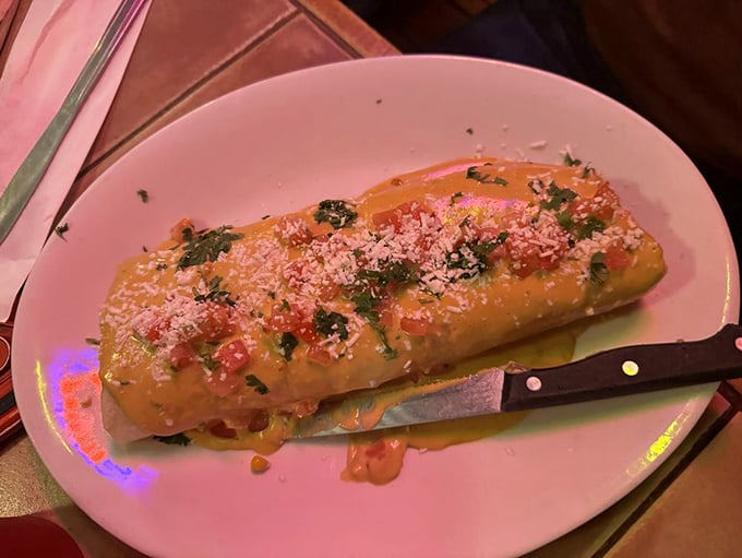 This burrito isn't just wrapped&mdash;it's tucked in and read a bedtime story. The sauce blanket ensures sweet dreams for your taste buds.