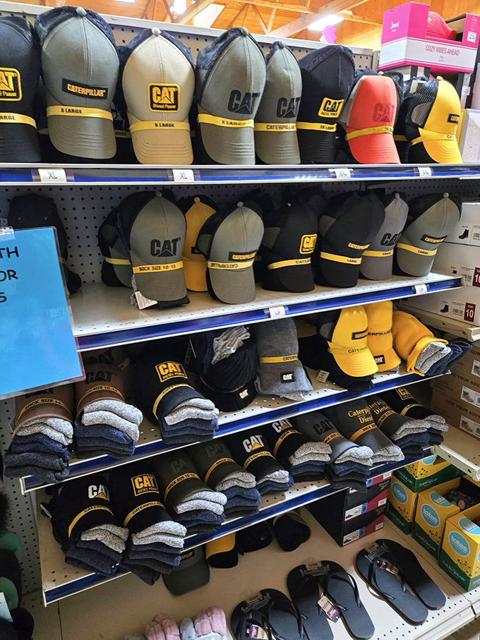 CAT hat enthusiasts and hardworking folks alike find their perfect headgear here&mdash;protection from sun and style in equal measure.