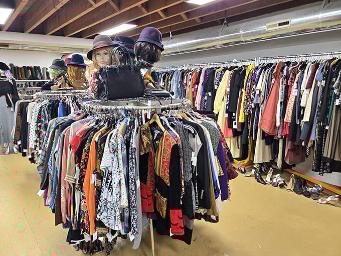 The clothing section proves fashion isn't linear but cyclical&mdash;those vintage pieces aren't old, they're just waiting for their comeback tour. 