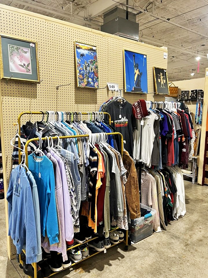Vintage clothing racks offer fashion time travel &ndash; those polyester patterns have witnessed disco balls, mixtapes, and more than a few regrettable hairstyles.