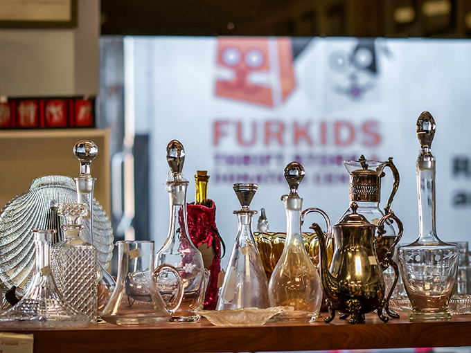 Crystal decanters that would make Don Draper weep with joy. Pour your two-buck chuck into these beauties and suddenly you're serving "vintage."