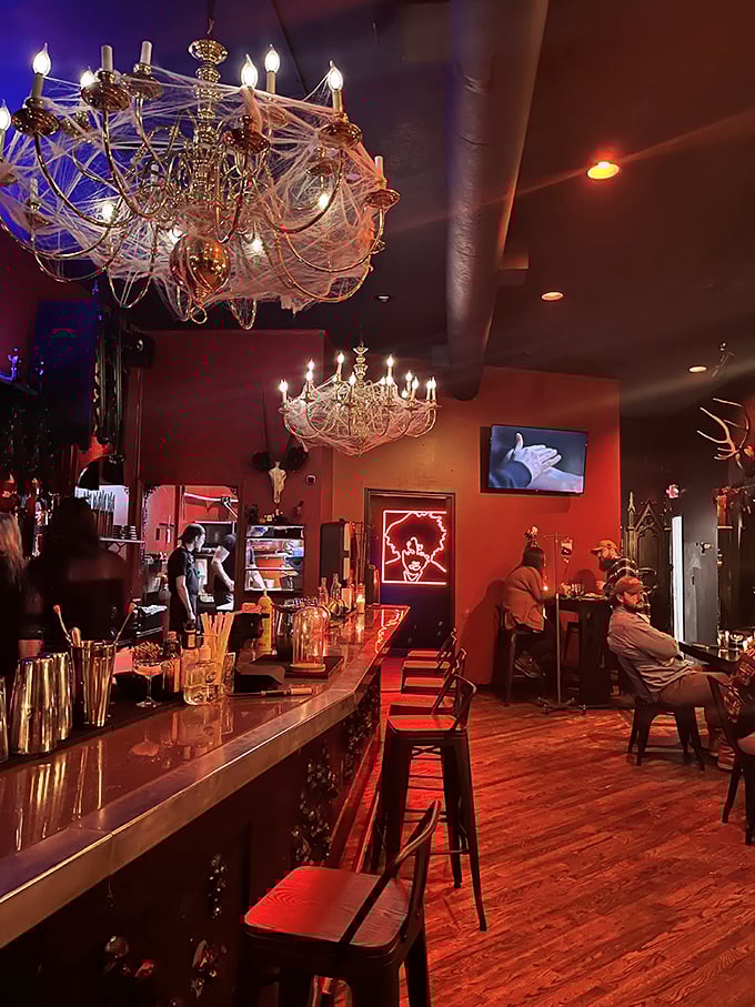 This flatbread looks like it was scorched in the underworld &ndash; and I mean that as the highest possible compliment. 