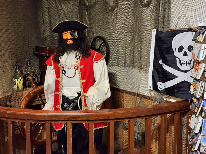 Meet your host for the evening&mdash;slightly less terrifying than encountering him on the high seas, but every bit as memorable.