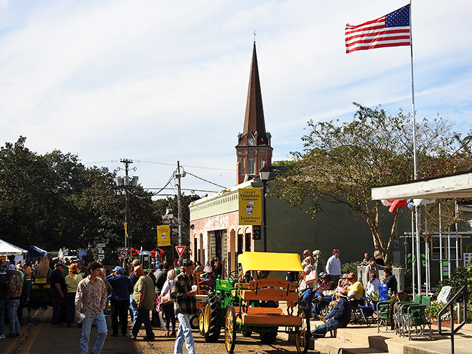 Festival season in Abbeville: where strangers become friends over crawfish, conversation, and the mutual struggle to find parking.