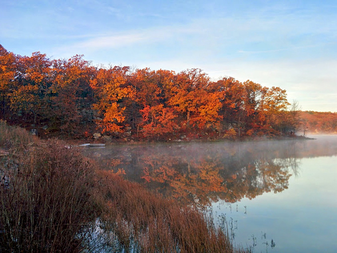 Fall at Osage Hills paints with a palette that would make Bob Ross weep with joy. Happy little trees, indeed.