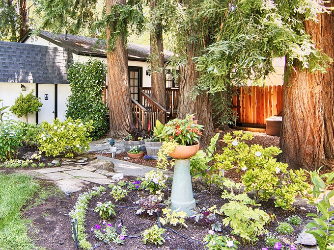 Garden pathways that make even non-gardeners contemplate a career change. "How hard could growing those gorgeous flowers really be?" (Very.)