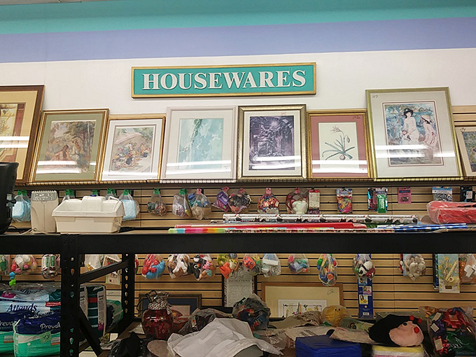 Wall art with a side of housewares. One shopper's decluttered space becomes another's perfectly curated collection.