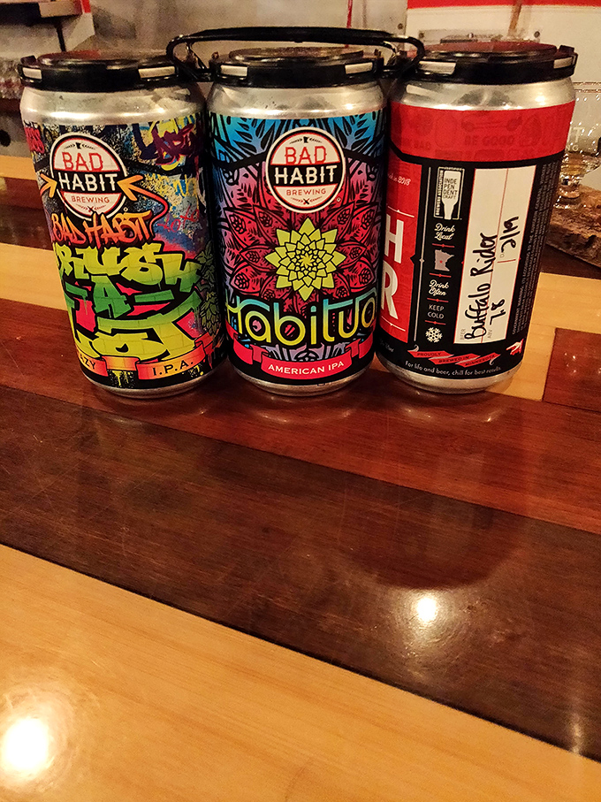 Portable art for beer lovers. These cans are so vibrant they deserve gallery space, but your refrigerator will do nicely.