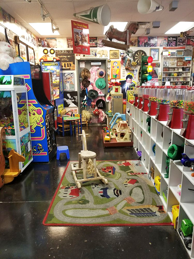 Part toy store, part museum, all joy. The play area tucked between memorabilia makes this shop as much a destination for kids as for the young at heart.
