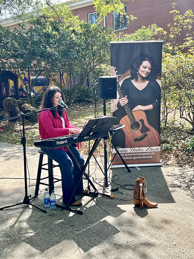 The Fresh Market transforms parking lots into community gathering spots where music and local produce create the perfect Mississippi mashup. 