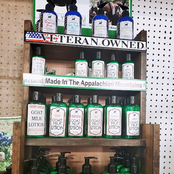 "Made in the Appalachian Mountains" isn't just a slogan - it's goat milk lotion heaven that your winter-dry skin will thank you for.