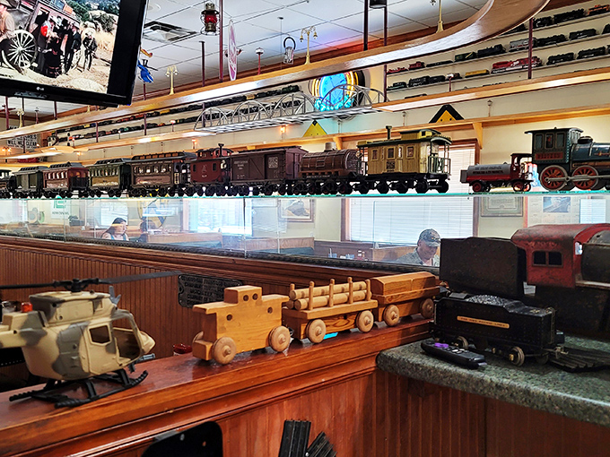 These aren't just model trains &ndash; they're meticulously crafted time machines that transport diners to an era when railways connected America and dinner was an event.