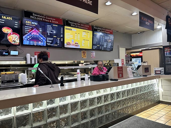 Where the magic begins: the ordering counter where Louisvillians have been starting their burger journeys for decades.