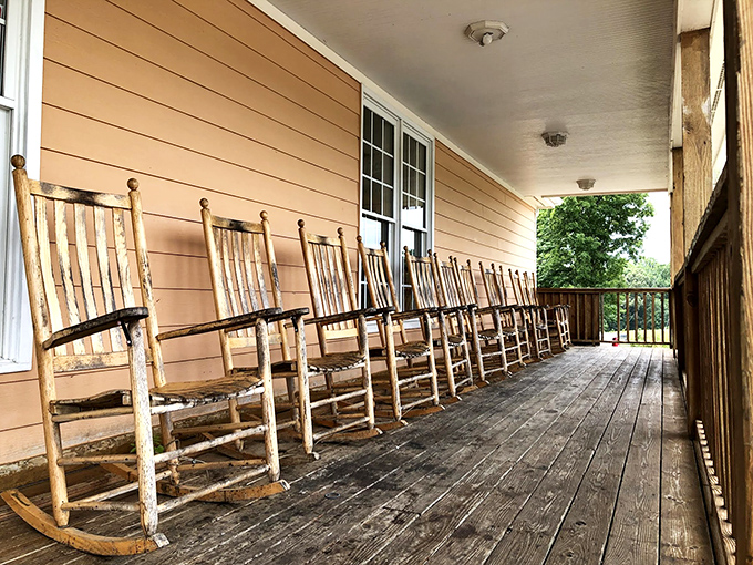 Those rocking chairs aren't just seating &ndash; they're front-row tickets to the best ice cream enjoyment experience in North Carolina.