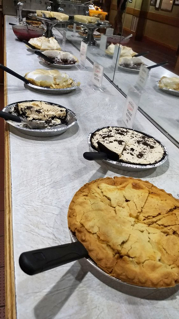 Pie paradise awaits at the end of your meal. These homemade beauties are the reason people mysteriously "find room" after claiming to be stuffed.