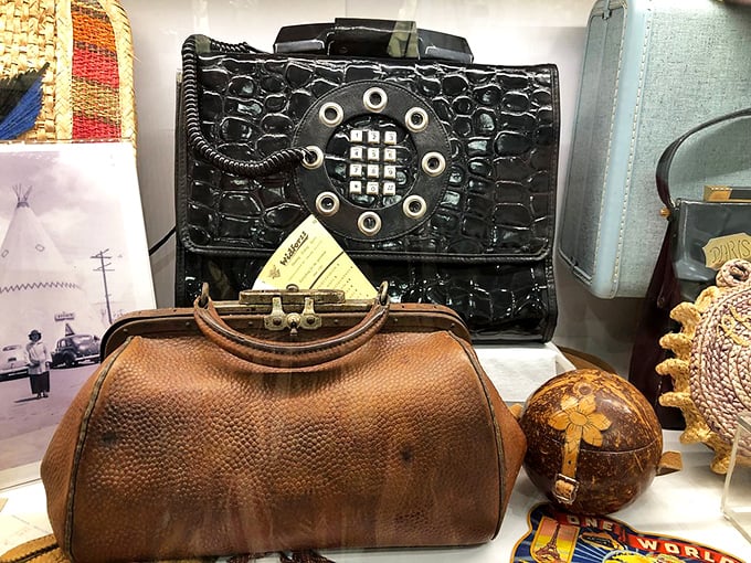 That's not just a vintage phone purse&mdash;it's a reminder of when "mobile device" meant something entirely different.