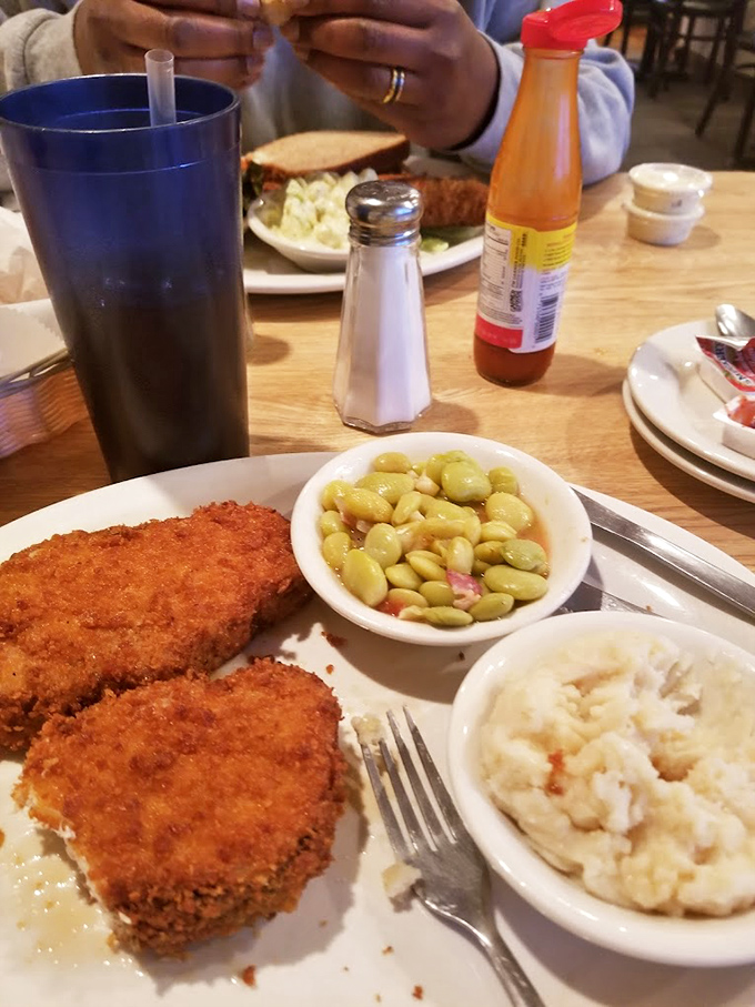 Perfectly golden schnitzel with sides that don't just play second fiddle. This plate demonstrates that harmony doesn't require fancy orchestration.