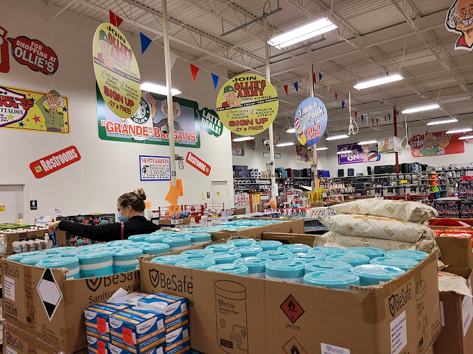 Pandemic essentials demonstrate how Ollie's adapts to customer needs. Hand sanitizer and cleaning supplies, once rare treasures, now abundant at bargain prices.