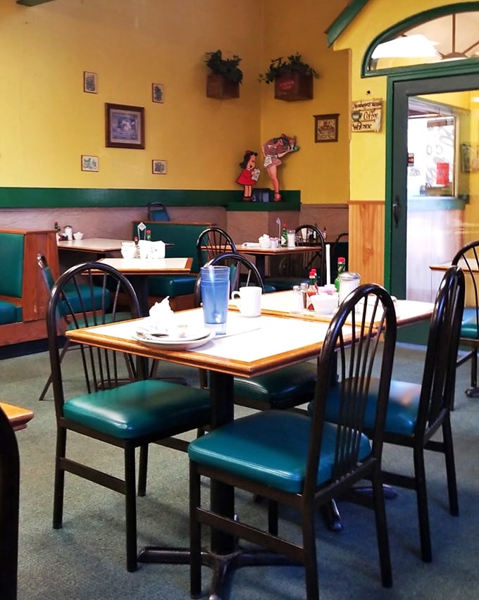 Tables arranged for conversation rather than Instagram angles&mdash;a refreshing reminder that some places still prioritize community over carefully curated feeds.