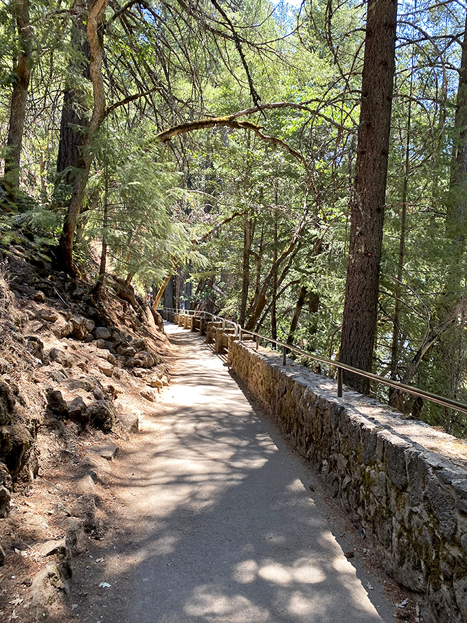 The path to wonder is paved... literally. This trail delivers you to nature's greatest show without demanding mountaineering skills.