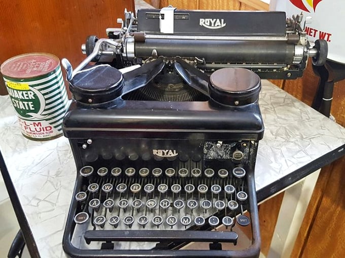This Royal typewriter has probably written love letters, resignation notices, and perhaps even the Great American Novel that never got published.
