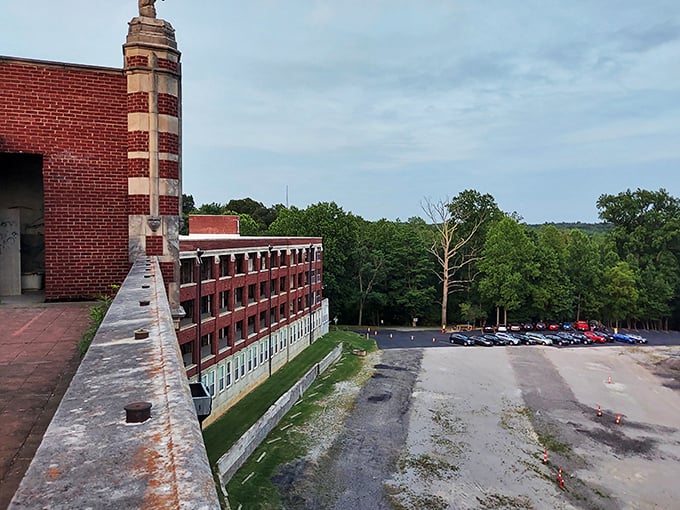 From the rooftop, Waverly Hills commands a view of Louisville that patients could see but never reach, a cruel reminder of the world beyond. P