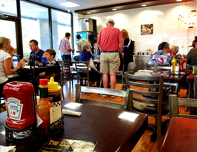 Where locals gather to debate important matters like "Is this better than New York?" (Spoiler alert: many say yes).