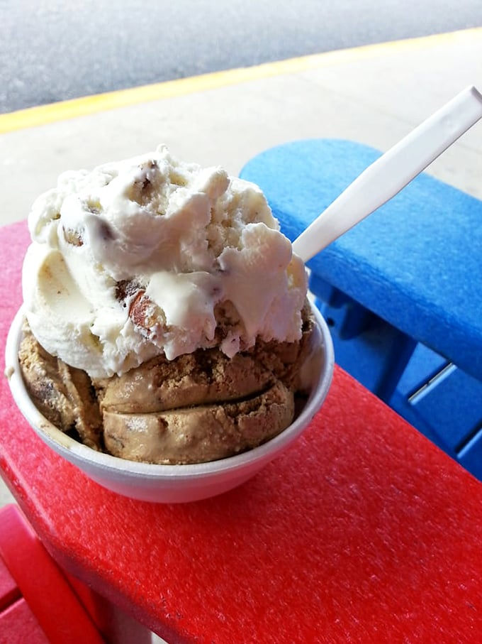 Ice cream that makes you question why you ever settled for the stuff from your freezer section. This is dairy elevated to art form.