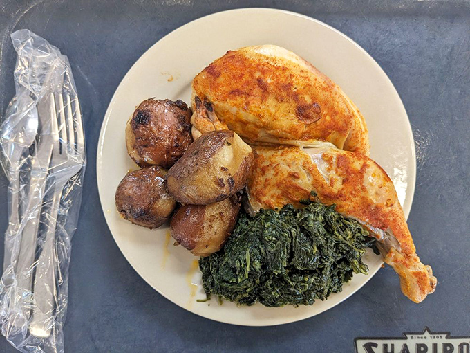 That roasted chicken has achieved the perfect golden-brown tan that other chickens only dream about.